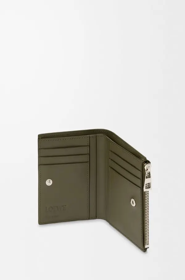Loewe Slim Compact Wallet In Soft Grained Calfskin