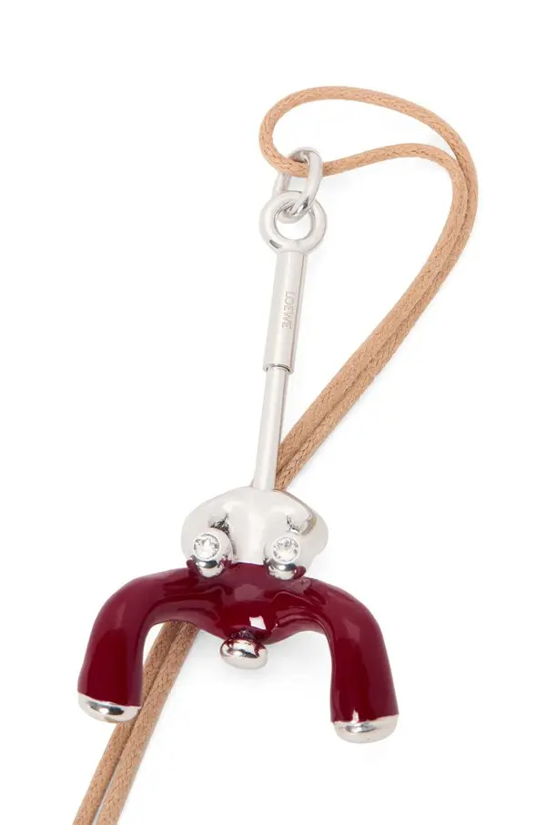 Loewe Sitting Doll Pendant In Sterling Silver And Crystals