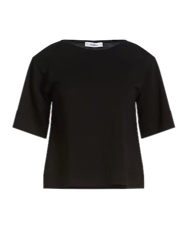 Max Mara Solid Knit Short-sleeve Top