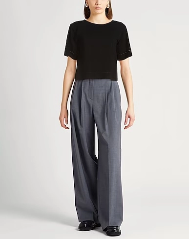 Max Mara Solid Knit Short-sleeve Top