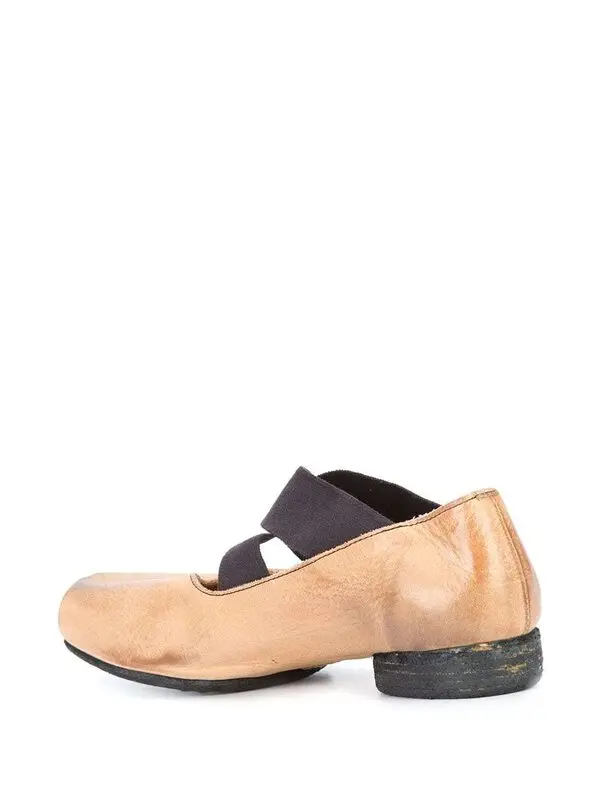 UMA WANG Square-toe Ballerina Shoes - Nude