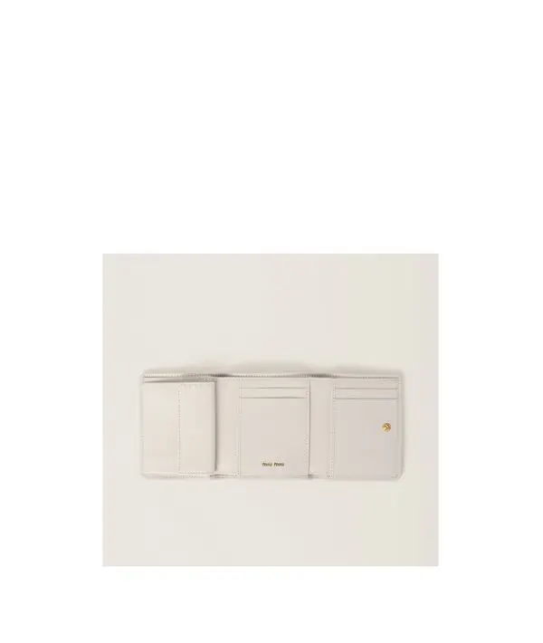Miu Miu Small Matelassé Nappa Leather Wallet