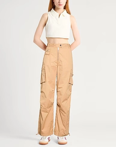 GANNI Minimalist Solid Color Cargo Pants