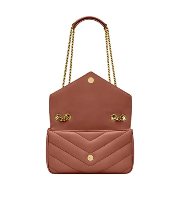 Saint Laurent Loulou Small Matelassé Lambskin Shoulder Bag