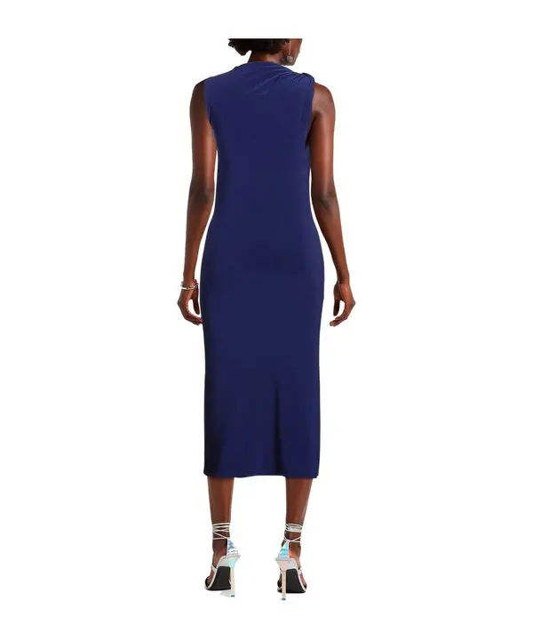 Sportmax Sleeveless Crewneck Jersey Midi Dress