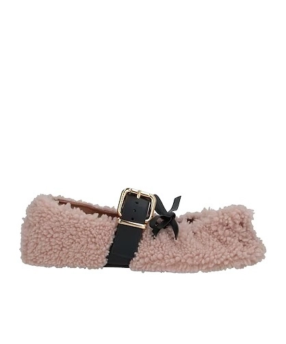 Marni Mary Jane Flats - Nude