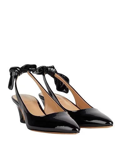 Chloé Patent Leather Pointed Toe Slingback Block Heels