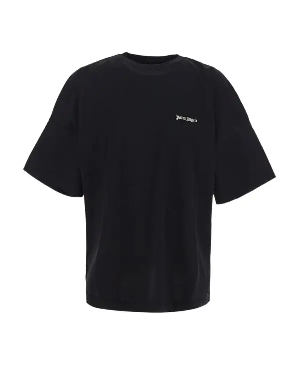 Palm Angels Logo Embroidered Crewneck T-shirt