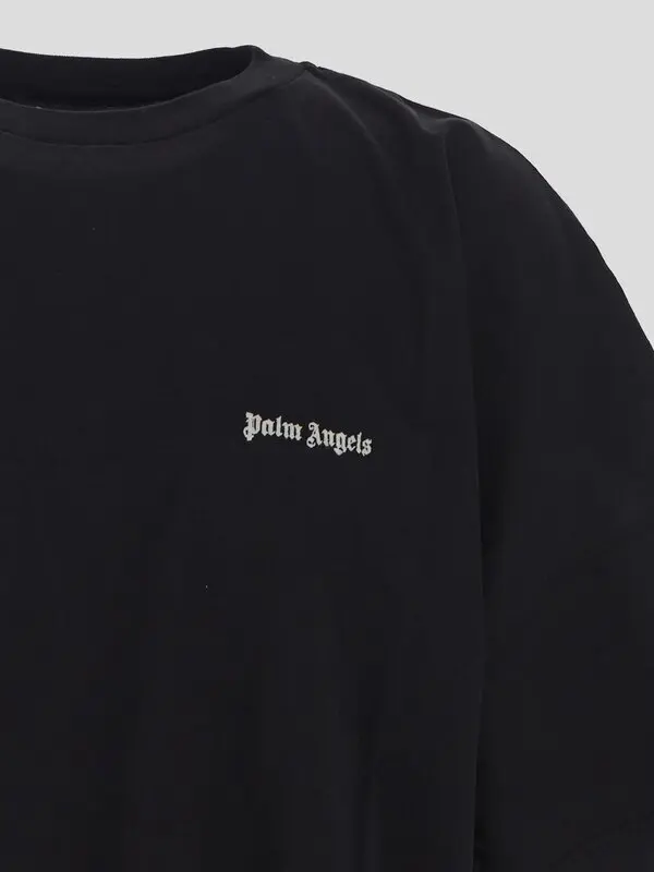Palm Angels Logo Embroidered Crewneck T-shirt