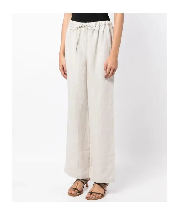 REFORMATION Olina Straight-leg Linen Trousers - Oatmeal
