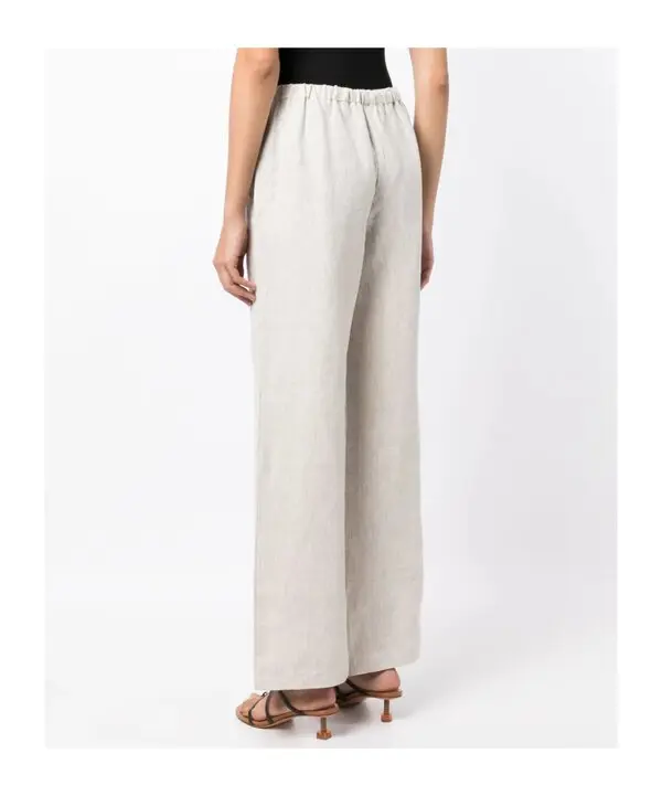 REFORMATION Olina Straight-leg Linen Trousers - Oatmeal