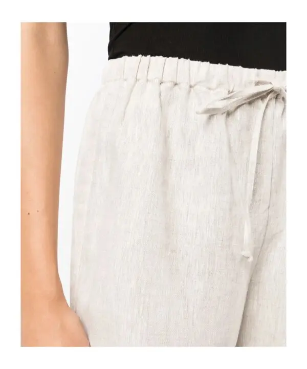REFORMATION Olina Straight-leg Linen Trousers - Oatmeal