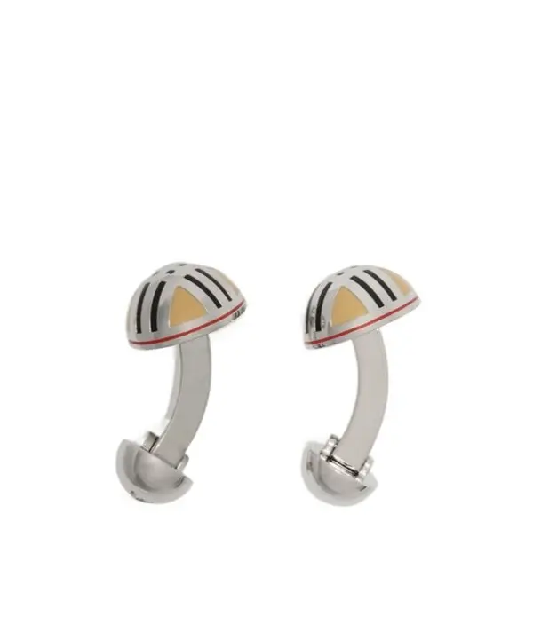 Burberry Enamel Check Cufflinks