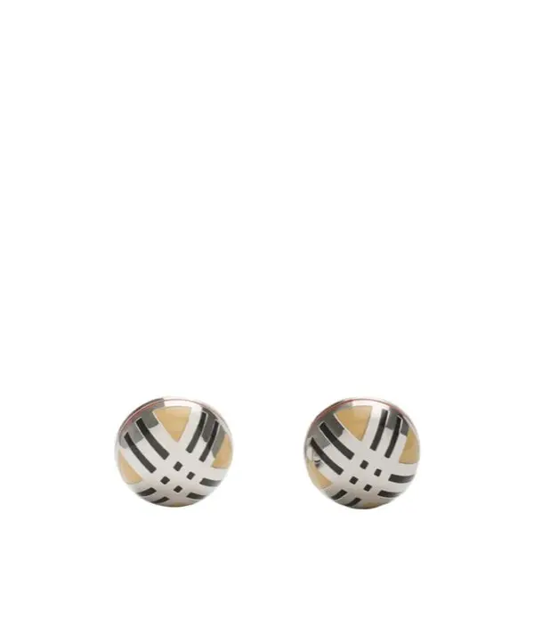 Burberry Enamel Check Cufflinks