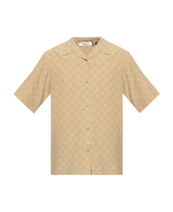 MISBHV Monogram Printed Short-sleeved Shirt - Nude