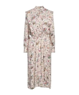 Isabel Marant Étoile Floral Print Mandarin Collar Shirt Dress