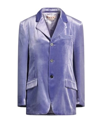Marni Velvet Single-breasted Blazer