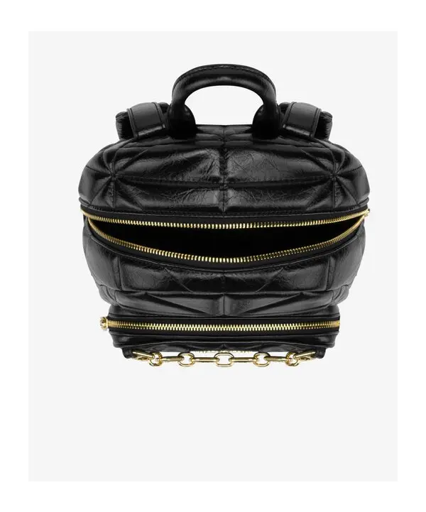 Moschino Quilted Faux-leather Backpack