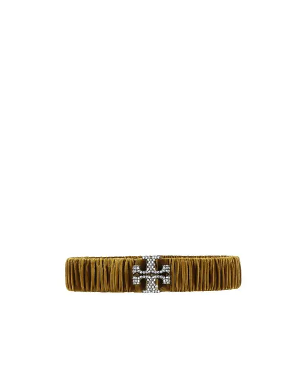 Tory Burch Embellished Logo Belt - Brown