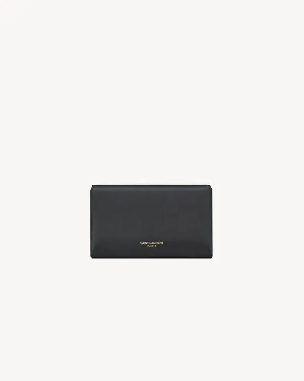 Saint Laurent Letter Wallet In Leather