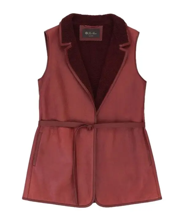 Loro Piana Sherman Hartfield Gilet - Maroon