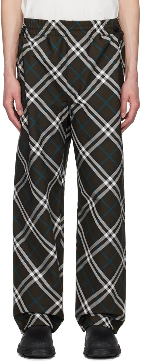 Burberry Vintage Check-printed Elasticated Waistband Trousers