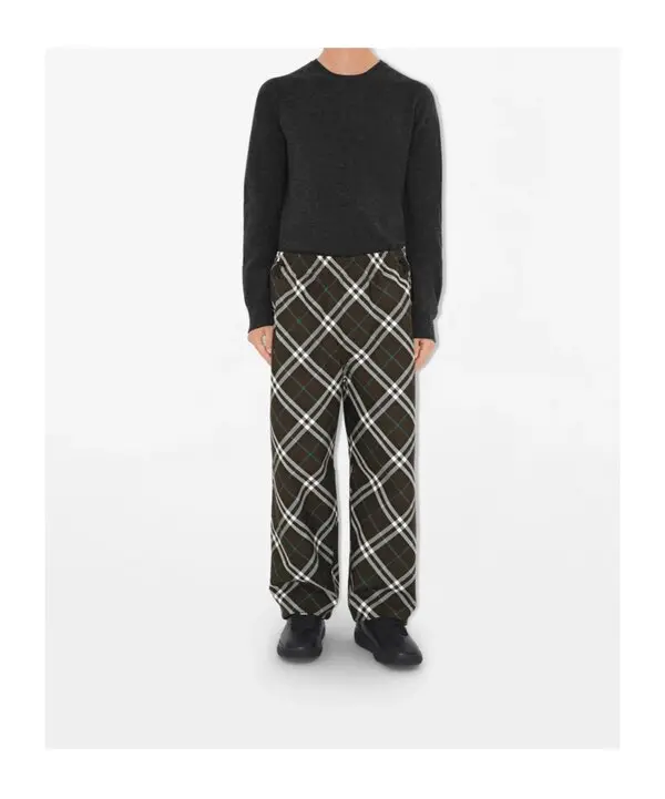 Burberry Vintage Check-printed Elasticated Waistband Trousers
