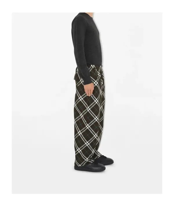 Burberry Vintage Check-printed Elasticated Waistband Trousers