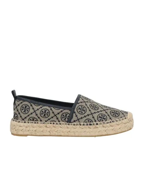 Tory Burch Canvas Espadrilles With Logo Print