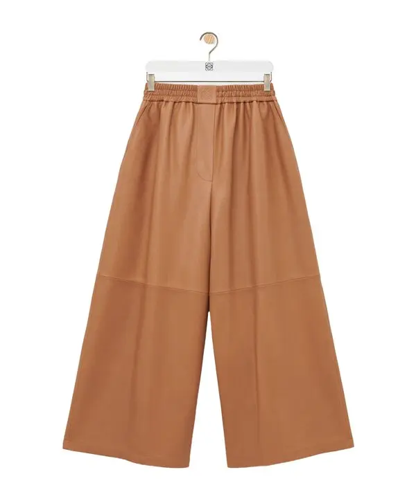 Loewe Cropped Nappa Lambskin Trousers