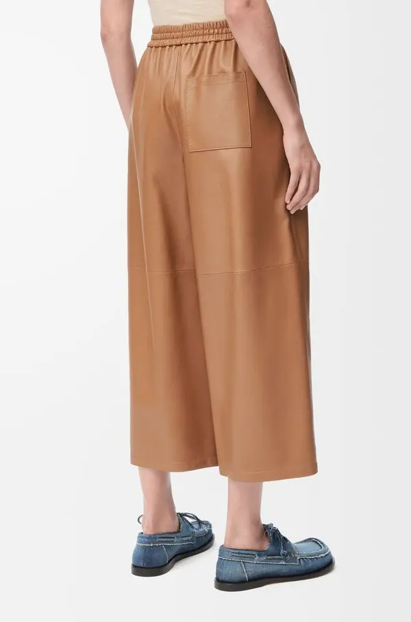 Loewe Cropped Nappa Lambskin Trousers