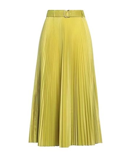 Max Mara Solid-color Pleated Skirt