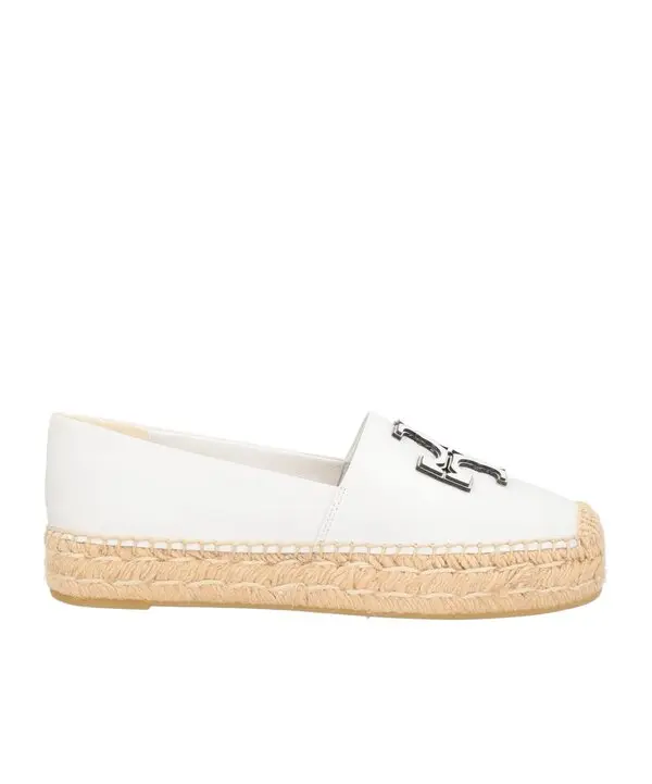 Tory Burch Comfortable Leather Straw Shoes