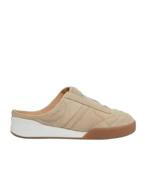 COURREGES Club 02 Suede Mules - Nude