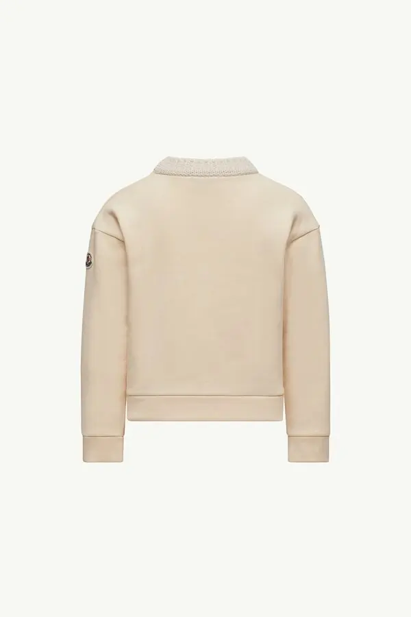 Moncler Embroidered Logo Cotton Sweatshirt