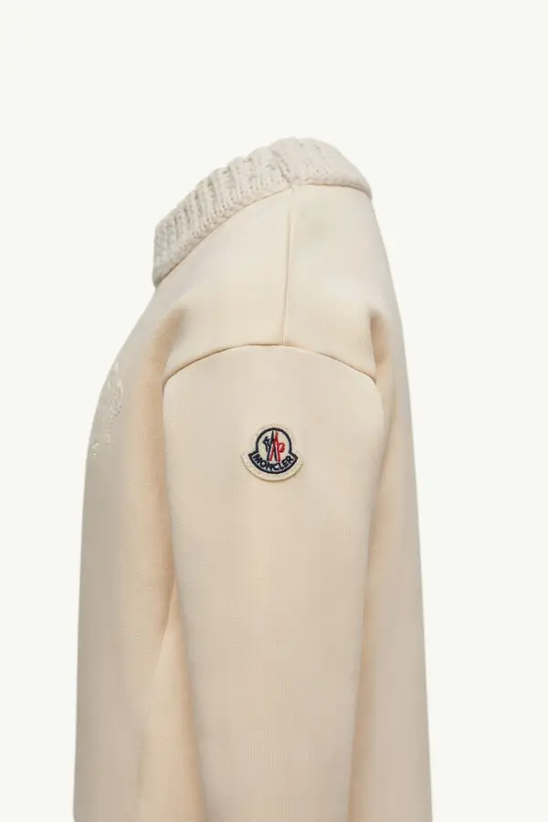 Moncler Embroidered Logo Cotton Sweatshirt