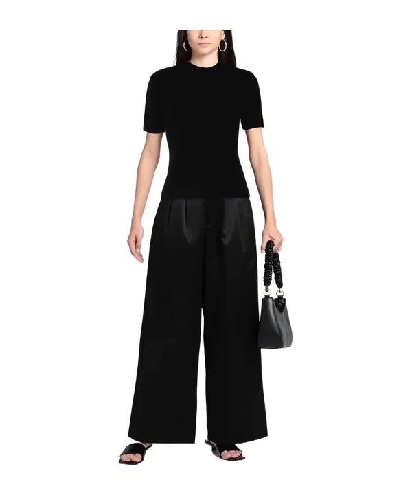 Max Mara Simple Solid-color Knitted Short-sleeved Top