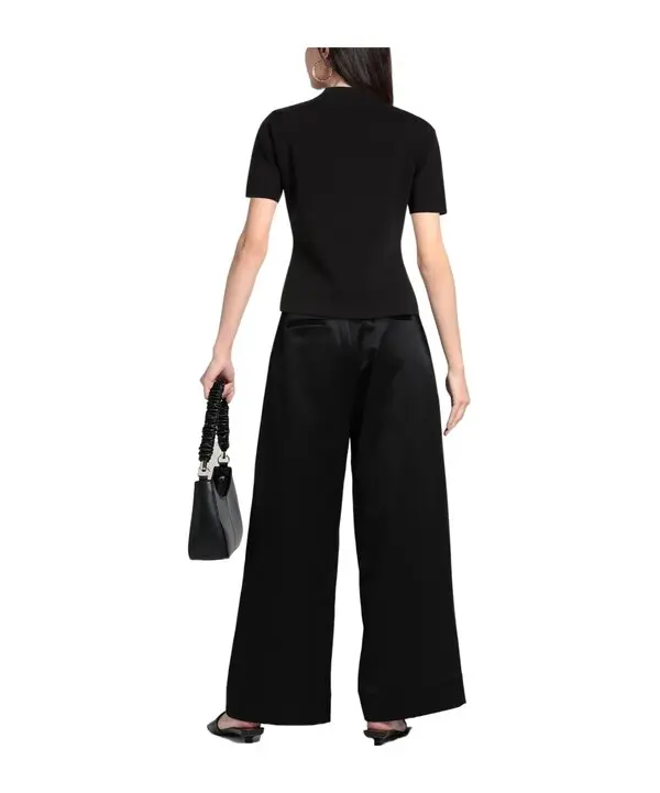 Max Mara Simple Solid-color Knitted Short-sleeved Top