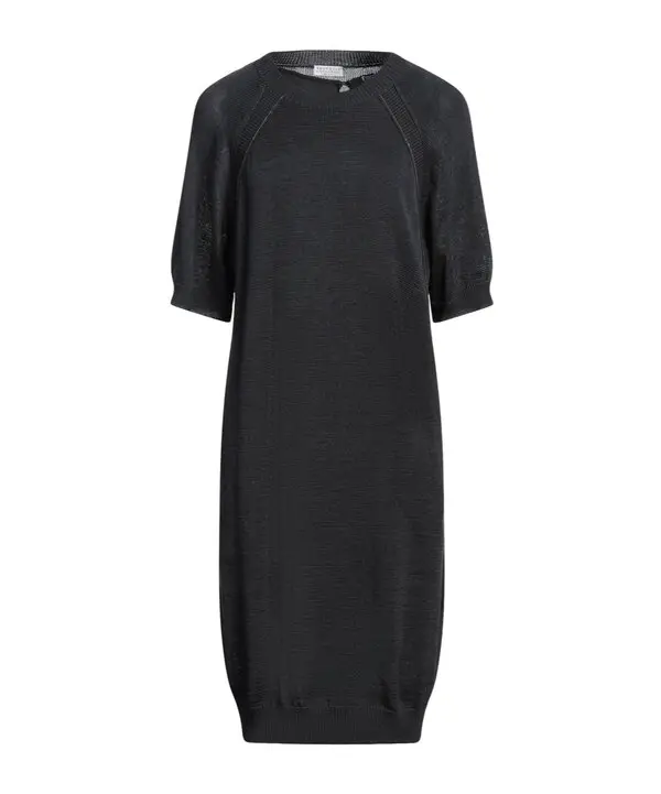 Brunello Cucinelli Minimalist Solid Color Knit Dress