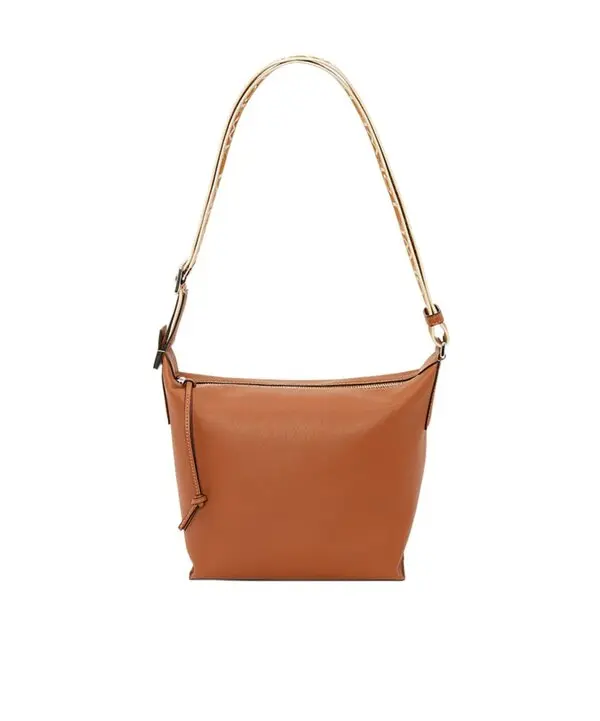 Loewe Small Cubi Crossbody Bag - Tan