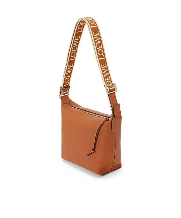 Loewe Small Cubi Crossbody Bag - Tan