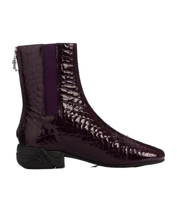 Raf Simons Solaris Mock-croc Ankle Boots