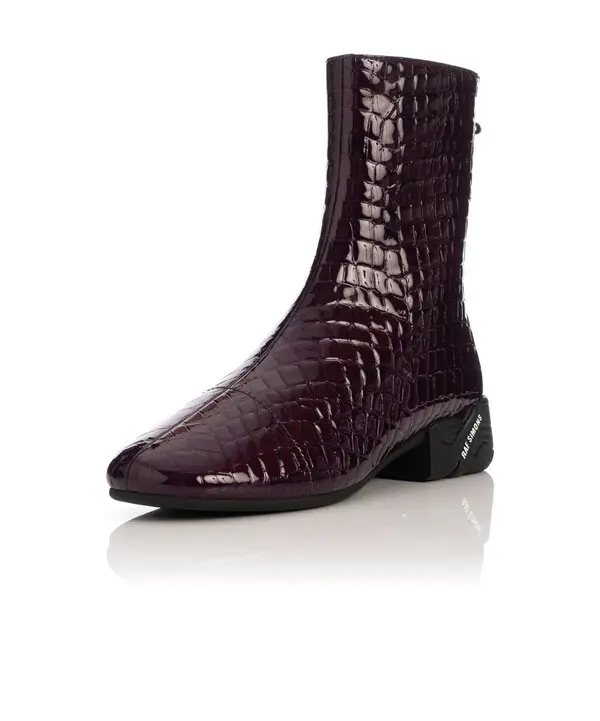 Raf Simons Solaris Mock-croc Ankle Boots