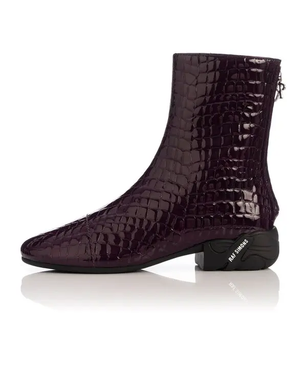Raf Simons Solaris Mock-croc Ankle Boots