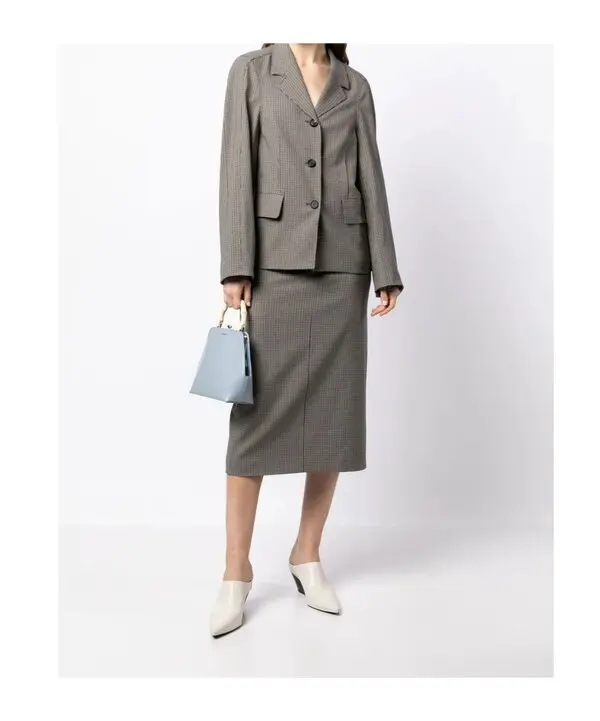 LOW CLASSIC Oversized Check Blazer