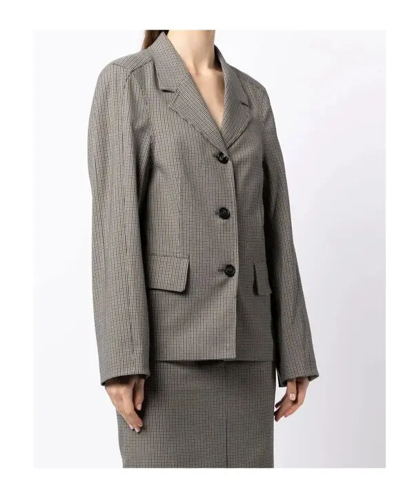LOW CLASSIC Oversized Check Blazer