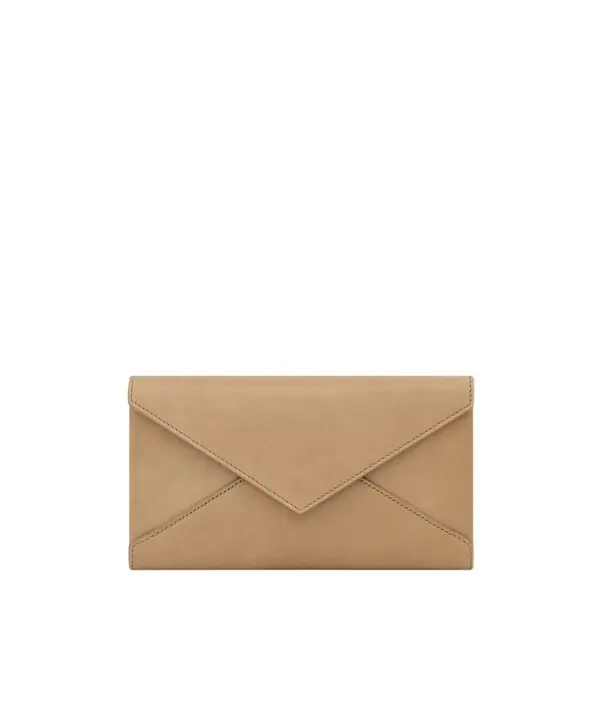 Saint Laurent Letter Large Wallet In Leather