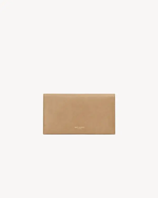 Saint Laurent Letter Large Wallet In Leather