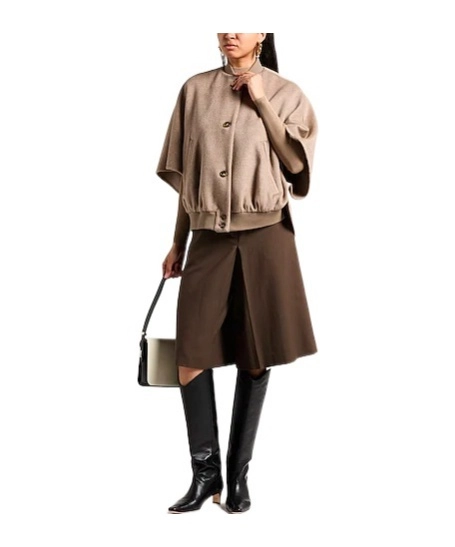 Max Mara Solid Cashmere Wrap Waistcoat