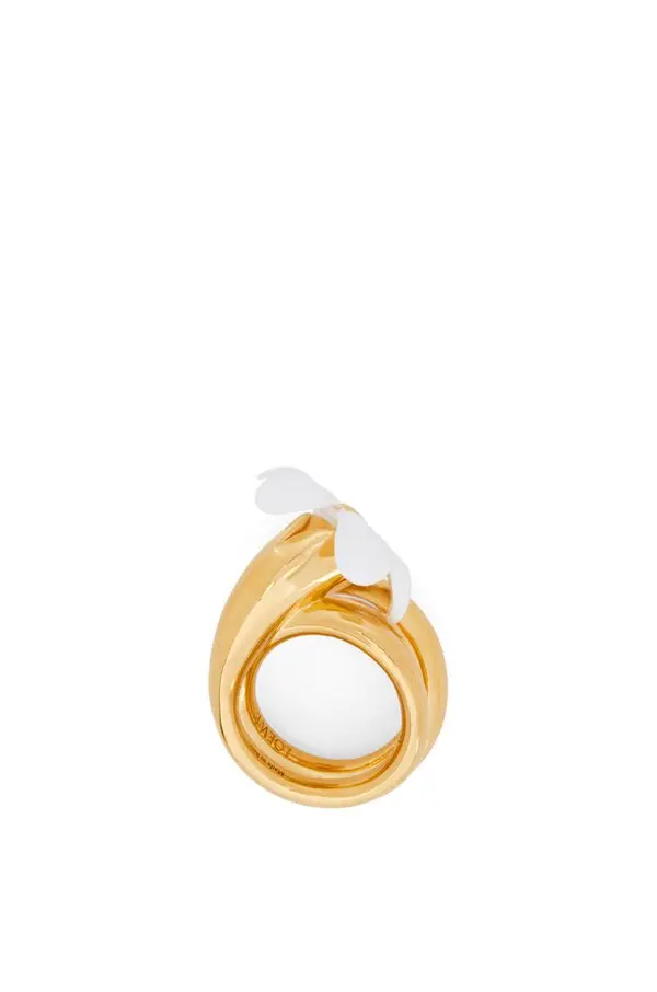 Loewe Flor Ring In Sterling Silver And Enamel